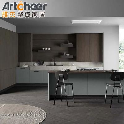 China Modular Kitchen Cabinets E1 or ECO Friendly Material Grade for -to-Assemble Cupboards for sale