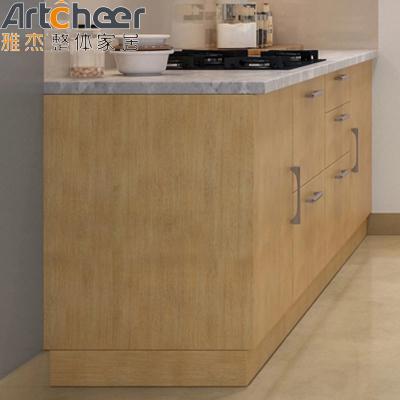 China Small Size I Shape Kitchen Cabinets With Sink And E0 Grade Material In Lacquer Finish for sale