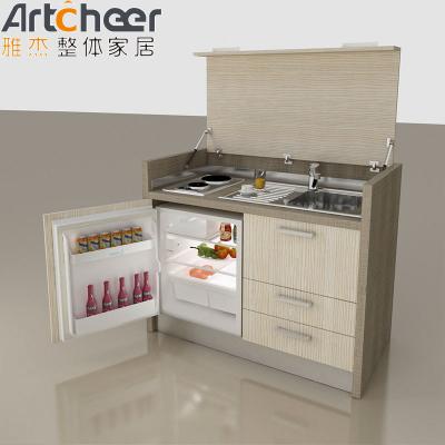 Cina Moderno Stile E0 Materiale Grado Personalizzare Pvc Prefabricato Mini Mini Set Cucina Armadio in vendita