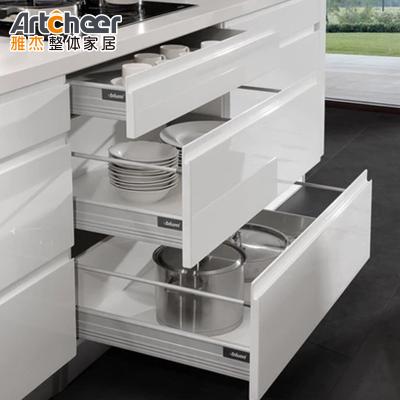 Cina Porta piatta in marmo In legno massello Armadio da cucina Arredamento set Stile italiano contemporaneo in vendita