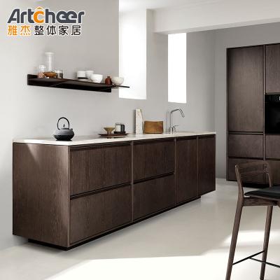 China Versatile Kitchen Island Table with HPL Door Material and Flat Edge Countertop Edging for sale