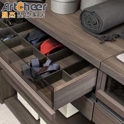 China Open Door Floor To Ceiling Modern Walk In Wardrobe Experience The Height Of Luxury for sale