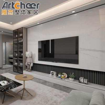 Cina Dimensione personalizzata Moderno Disegno 85 Inch Legno TV Stand Parete Unità per mobili del soggiorno in vendita