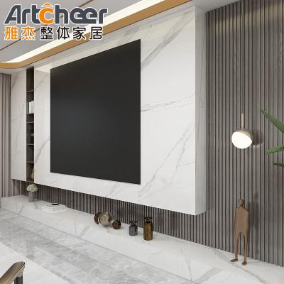 China Holzwand TV-Stand in hohem Glanz-Finish für moderne Wohnzimmer-Speicher zu verkaufen