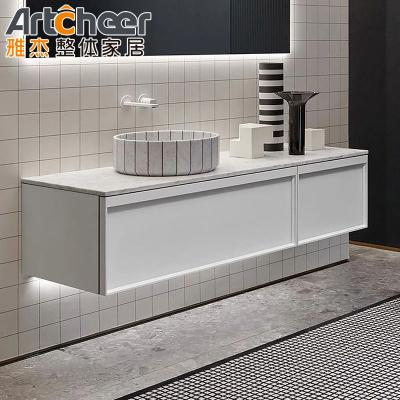 Cina Bagno Vanity Set 42 pollici Moderno Single Sink Soggiorno Sala galleggiante Armadio a muro in vendita