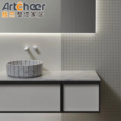 Cina Bagno Vanity Set 42 pollici Moderno Single Sink Soggiorno Sala galleggiante Armadio a muro in vendita