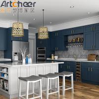 China Solid Wood Lacquer Finish Kitchen Cabinet Ready to Assemble for Modern Modular Kitchen for sale