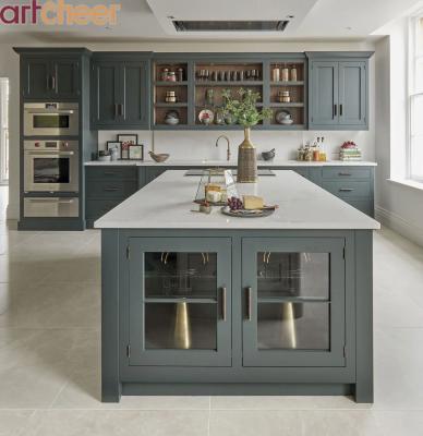 China Eco-Friendly Modular Kitchen Cabinet with 3 Years Guarantee and Customized Color Shaker Door Design for sale