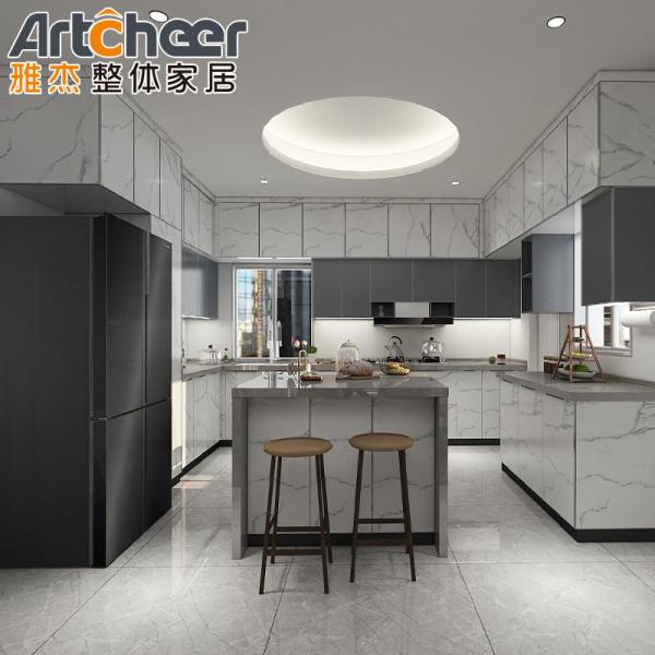 Quality Modern Stylish Durable Kitchen Cabinet and Island Cabinet with Customized Color Options for sale