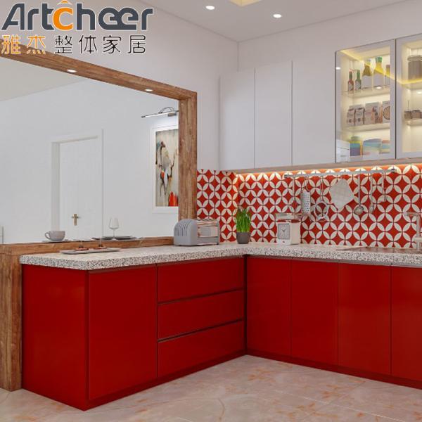 Quality Modern Design Customized Size Kitchen Cabinet with Eco-Friendly Material for Modular Kitchen for sale