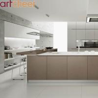 China Modern Design Solid Wood L Shape Kitchen Cabinet Eco-Friendly Modular Kitchen Storage for sale