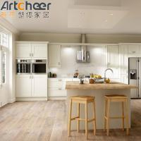 China Modern Design Solid Wood L Shape Kitchen Cabinet Eco-Friendly Modular Kitchen for sale