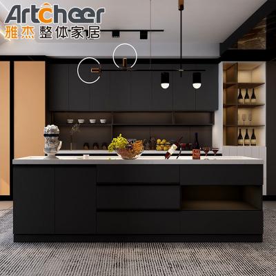 China Brushed Aluminum Kitchen Cabinet with Saudi Modern Design and Display Cabinet for sale