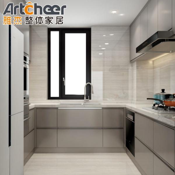Quality Modern L Shape Kitchen Cabinet with Lacquer Matt Finish and Customized Color in Eco-Friendly Material for sale