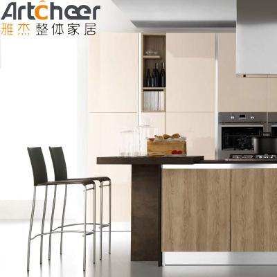 China Modern Kitchen Storage Cabinet with Movable Counter Top and Eco-Friendly Melamine Finish for sale