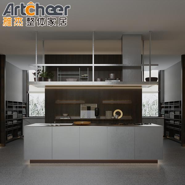 Quality Modern Customized Size Kitchen Cabinet with Eco-Friendly Material and 3 Years Guarantee for sale