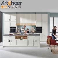China Eco-Friendly Modular Kitchen Cabinet with Customized Size and 3 Years Guarantee for sale