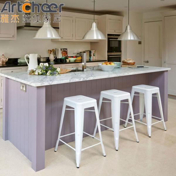 Quality Modern Design Kitchen Island with Matte Black Lacquer Finish and Customized Size for sale