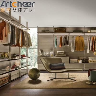 China Minimalist Design Walk-in Wardrobe with Foldable and Extendable Features for Bedroom and Living Room for sale