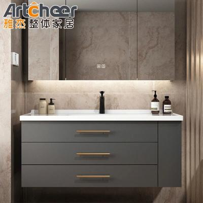 China Contemporary Design Bathroom Vanity with Customized Color and Floor Mounted Installation for sale