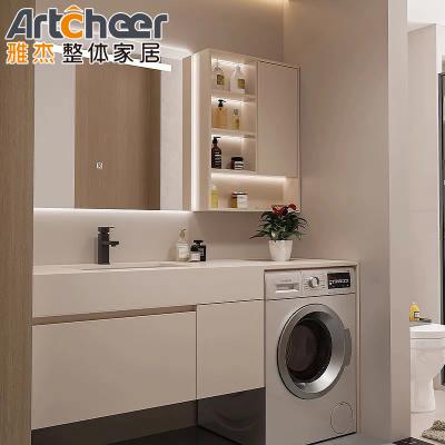 China Wall Mounted Contemporary Design Bathroom Vanity with Mirror Cabinet and Eco-Friendly Material for sale