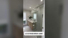 LED bathroom vanity cabinet