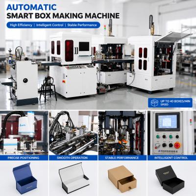 China Automatic Intelligent Carton Box Making Machine RH350A for sale