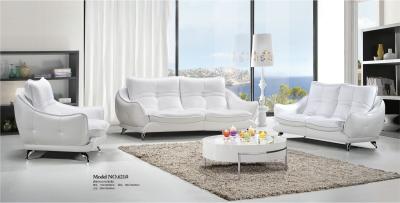 China 621# Black Genuine Leather Sofa in Office and Living Room Furniture for sale