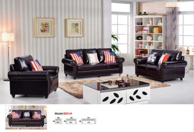 China 8001# modern genuine leather sofa for living room furniture and office furniture for sale