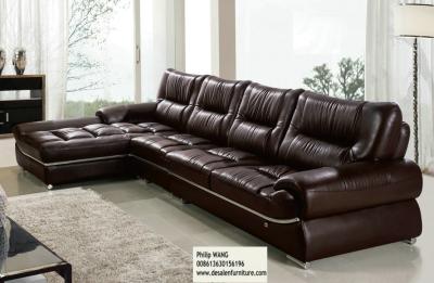 China 621#;  modern L shape genuine leather sofa set, home furniture,office furniture, living room furniture, Africa sofa; for sale