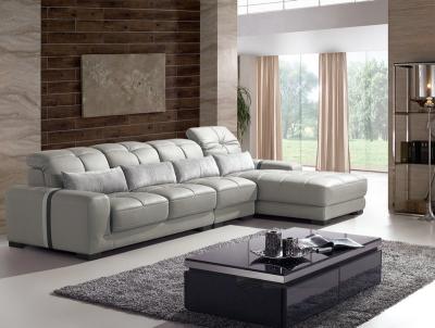 China 901;  L shape genuine leather sofa set, home furniture,office furniture, living room furniture, China sofa for sale