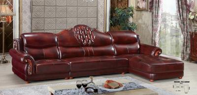 China A840;  L shape genuine leather sofa, modern home furniture,office furniture, living room furniture, China sofa for sale