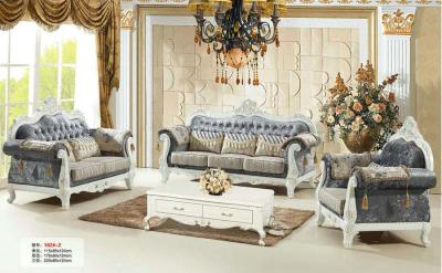 China 162 wooden carved Luxury home furniture genuine leather sofa set. 1+2+3 seater sectional combination royal fabric sofa for sale