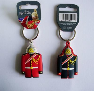 China Custom 3d soft pvc keychain key chain / Soft Rubber Keychains / Silicone Keyring for sale