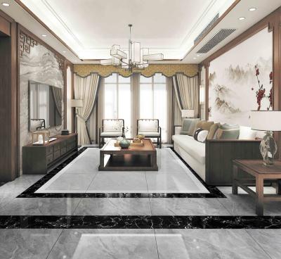 中国 大理石調フロア磁器タイル 全身研磨釉 800x800mm (佛山産) 販売のため