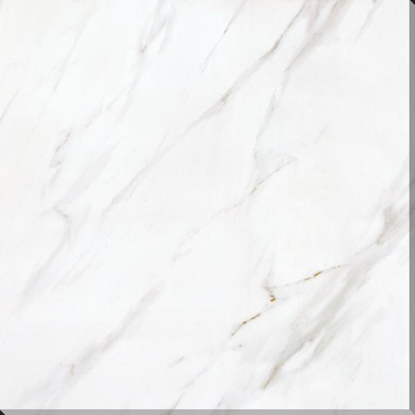 Quality Cararra White Glazed Porcelain Tile Stone Look / Marble Looking for Floor And for sale