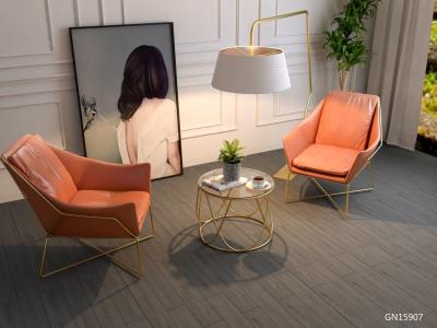 China Non Slip Wood Look Porcelain Tiles Brown Grey Antique Glazed For Indoor for sale