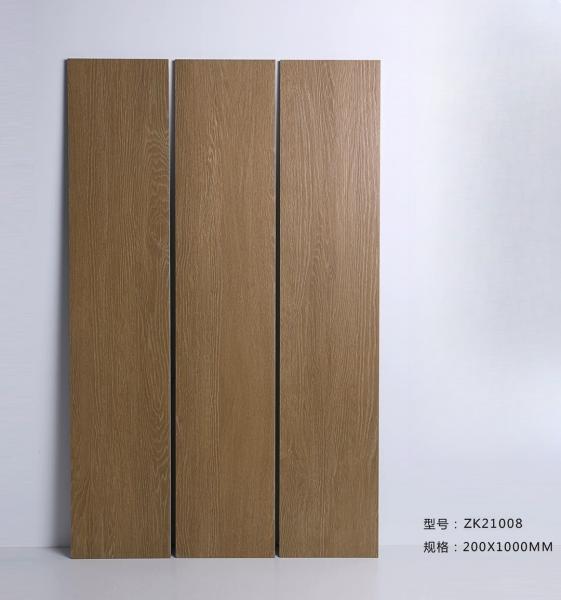 Quality Porcelain Wooden Plank Floor Tiles Wood Grain Finished Acid Resistant for sale