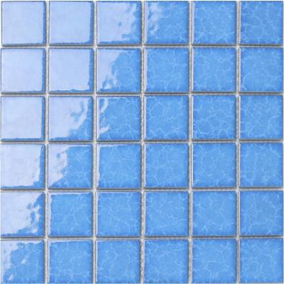 China Square 2x2 Ceramic Mosaic Tile 300x300mm Anti Slip Glazed for Swimming Pool for sale