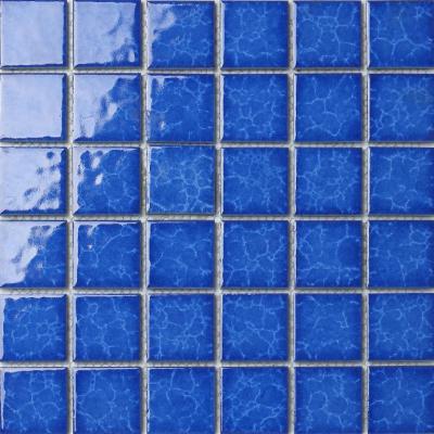 Cina Piscina mosaico vetrata quadrata piastrelle in ceramica antiscivolo in 2x2 in in vendita