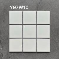 Quality Natural Stone Marble Modern Porcelain Mosaic Tile Square White for Swimming Pool for sale