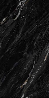 China Black Glossy Polished Glazed Porcelain Marble Tiles 60x120 for Apartment Interior for sale