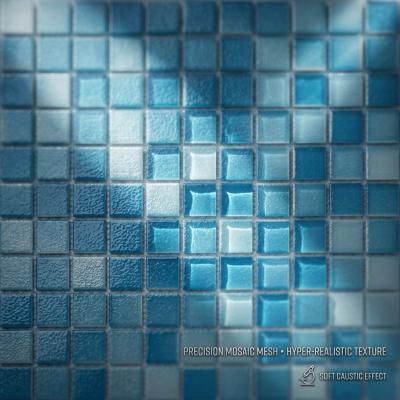 China Hot Sale Swimming Pool Decorative Wall Tile Ceramic Pool Mosaic Tiles for sale