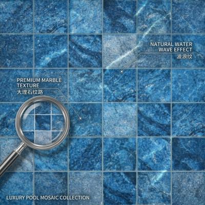 China Swimming Pool Colorful Ceramic Mosaic Tile For Pool And Bathroom for sale