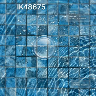 China Swimming Pool Tile Blue Ceramic Pool Mosaic From China for sale