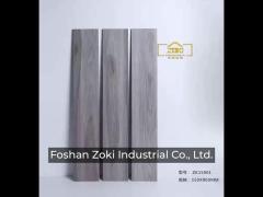 Porcelain Wooden Plank Floor Tiles Wood Grain Finished Acid Resistant