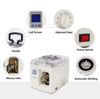 China Automatic Money Binding Machine 110V 240V Banknote Strapping Machine with LCD Display 1.5s per Bundle for sale