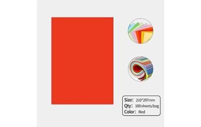 Cina Carta da stampante di colore rosso 70GSM 80GSM Carta colorata per la stampa in vendita