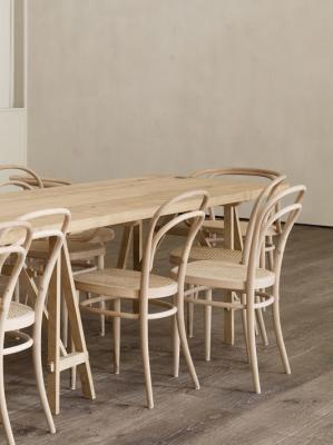 Cina Vapore ad alta pressione della sedia del caffè del faggio H86cm Thonet Vienna di Seat del rattan in vendita