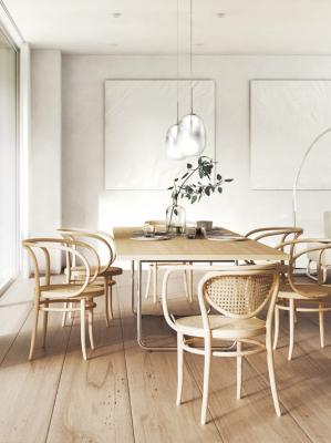 Cina Sedia naturale di Thonet di legno di faggio, alte Bentwood sedie moderne di 80cm in vendita